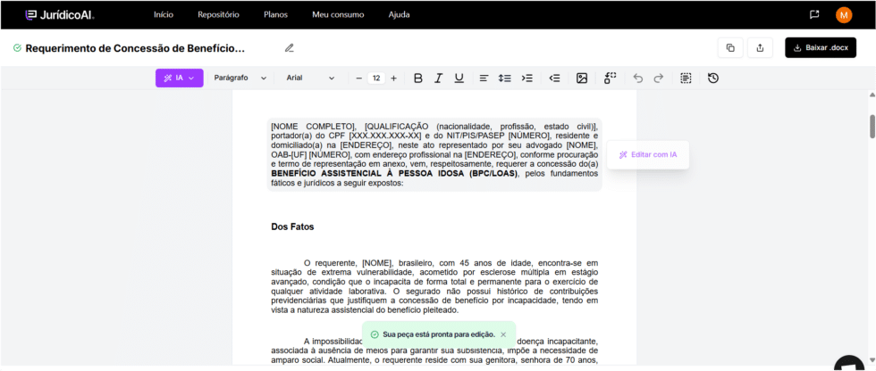 Modelo de Requerimento Administrativo INSS